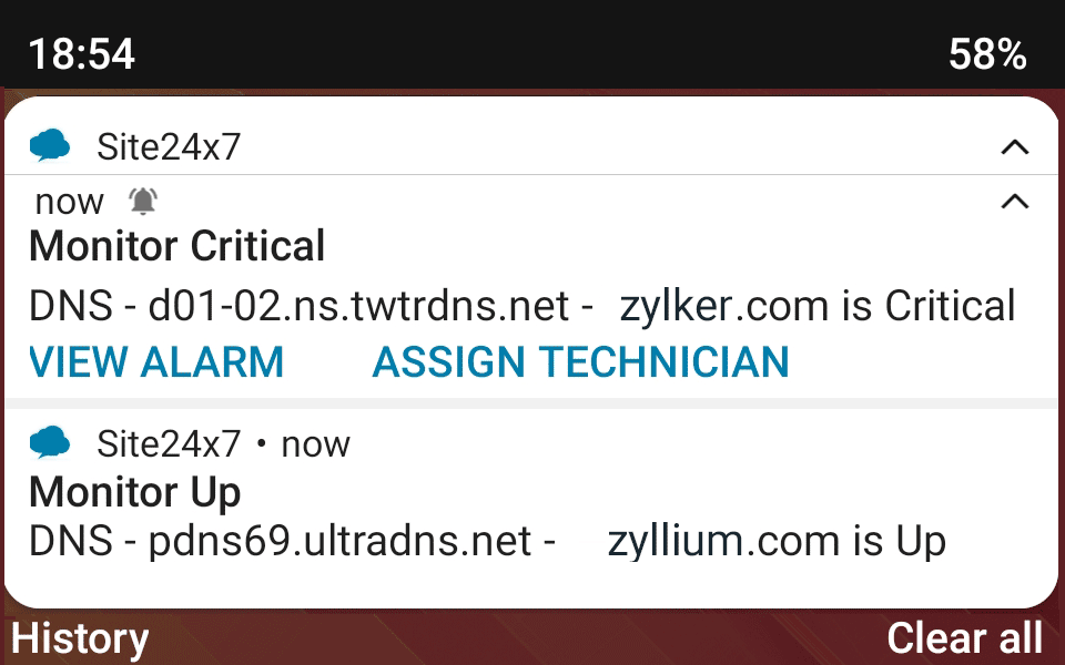 Android App | Site24x7