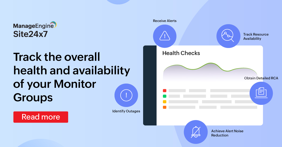 Monitor the health and availability of your Monitor Groups - Site24x7 Forum