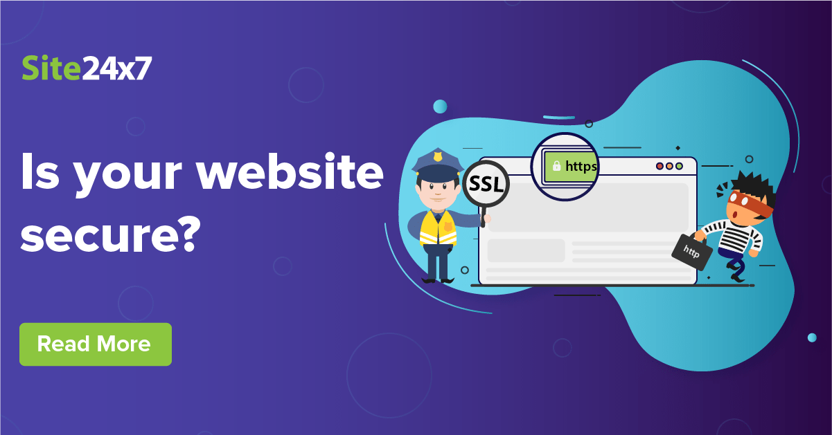 Why HTTPS is important for your website security - Site24x7 Blog